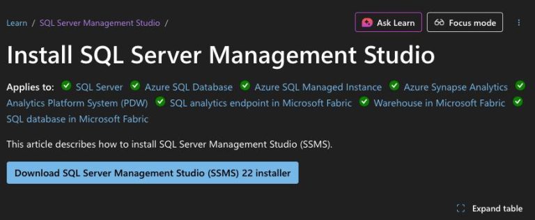 วิธีติดตั้ง SQL Server Management Studio (SSMS) - VPS HiSpeed